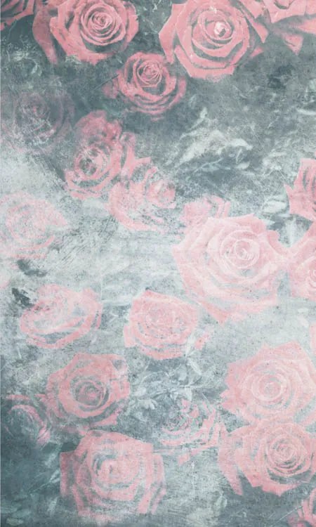 DIMEX | Vliesová fototapeta na zeď Abstrakt růže I. MS-2-0377  | 150 x 250 cm | růžová, šedá