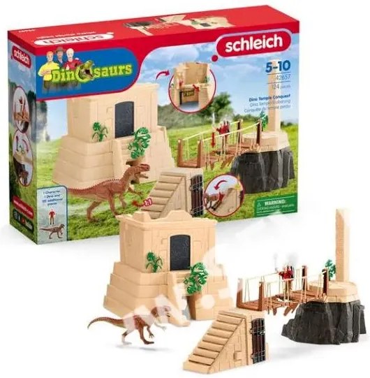 Set figurek a příslušenství schleich dobytí dinosauřího chrámu 42657