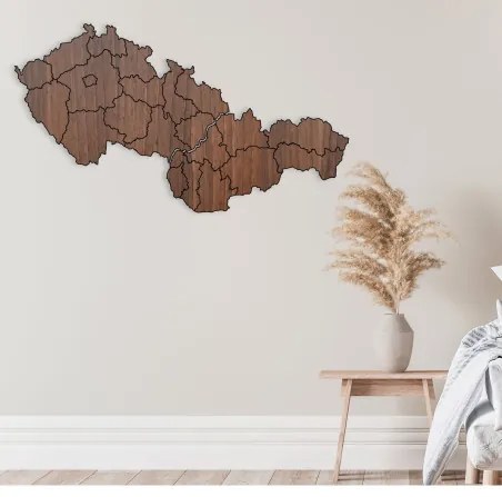 Puzzle mapa České a Slovenské republiky, Československo | SENTOP HDF-M011