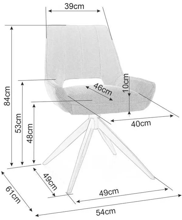 Jídelní židle Klarsyn, béžová