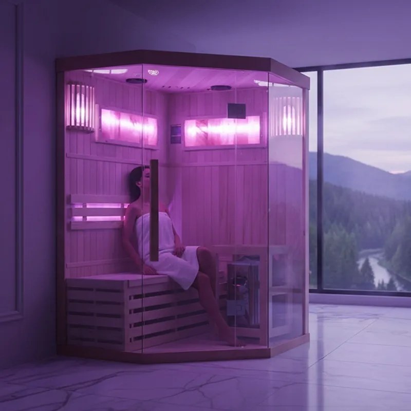 BPS-koupelny Finská sauna Relax HYD-3939 120x120, 1-2 osoby
