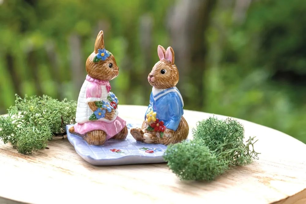 Bunny Tales velikonoční dekorace, zajíčci na pikniku, Villeroy & Boch