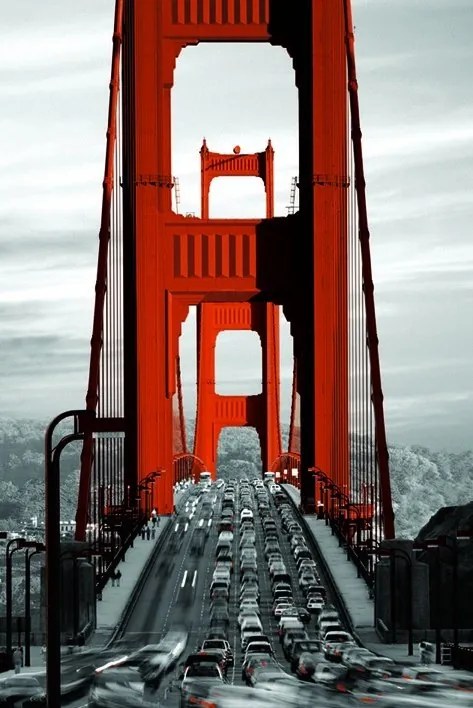 Plakát - Golden Gate Bridge
