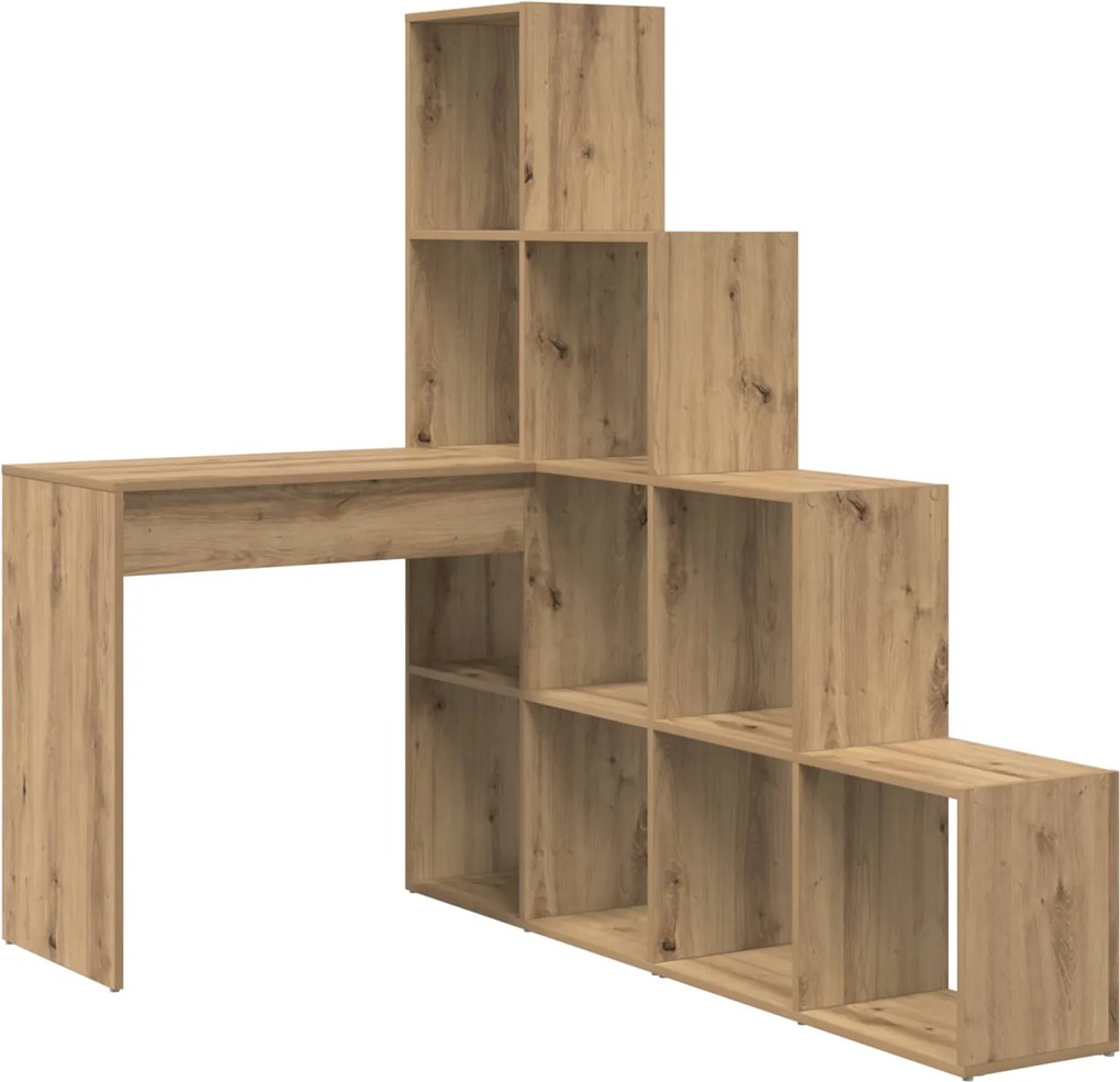 Rohový psací stůl Artisanový dub 101,5 x 149,5 x 149,5 cm 3337248