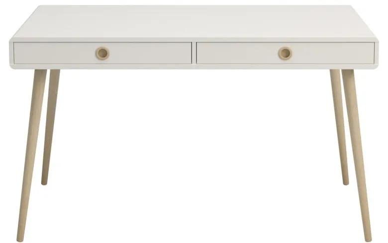 Krémově bílý psací stůl Steens Soft Line, šířka 130,1 cm