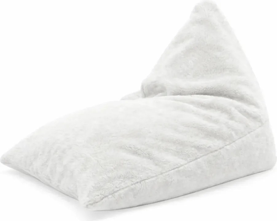 Sablio Sedací vak Triangl SOFTY - Cloud White - 120 x 100 x 100 cm
