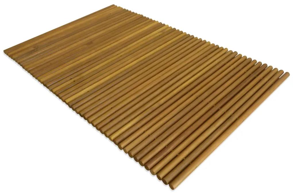 43789 vidaXL Koupelnová předložka akáciové dřevo 80x50 cm