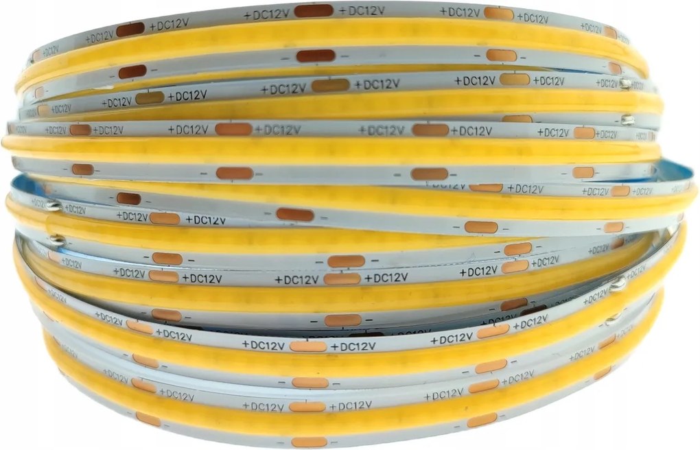 Led pásek Cob 320 LED/m 6 W/m 12V 3000K IP20 CRI>90 8 mm 10 m