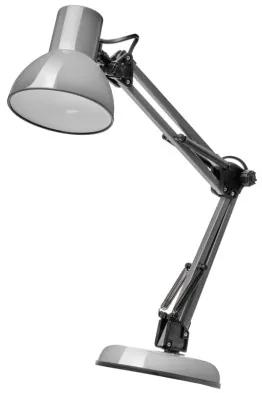 Stolní lampa LUCAS na žárovku E27, tmavě šedá