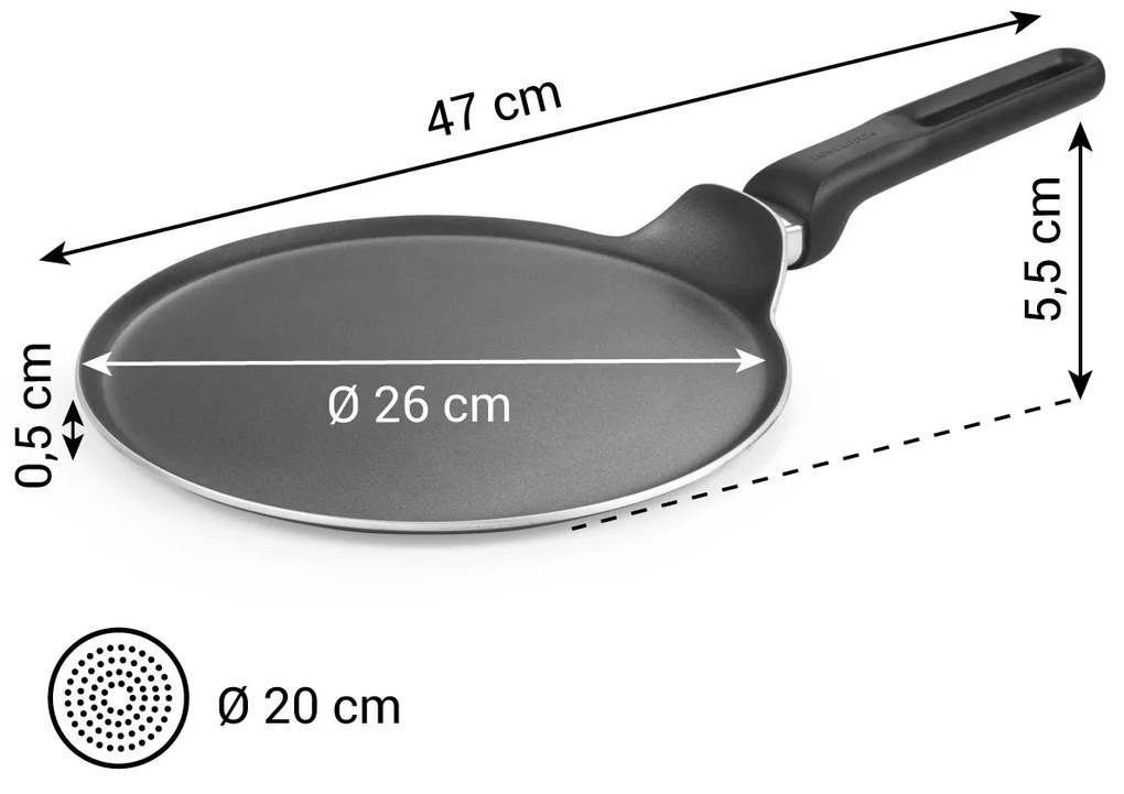 Pánev na palačinky BRAVA ø 26 cm