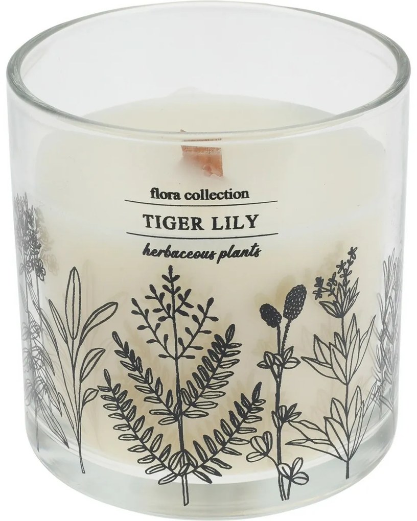 Vonná svíčka Flora Collection, Tiger Lilly, 10 x 10 cm
