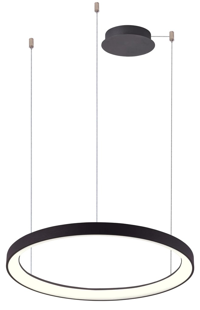 Moderní LED lustr Agnes 58 stmívatelné černé