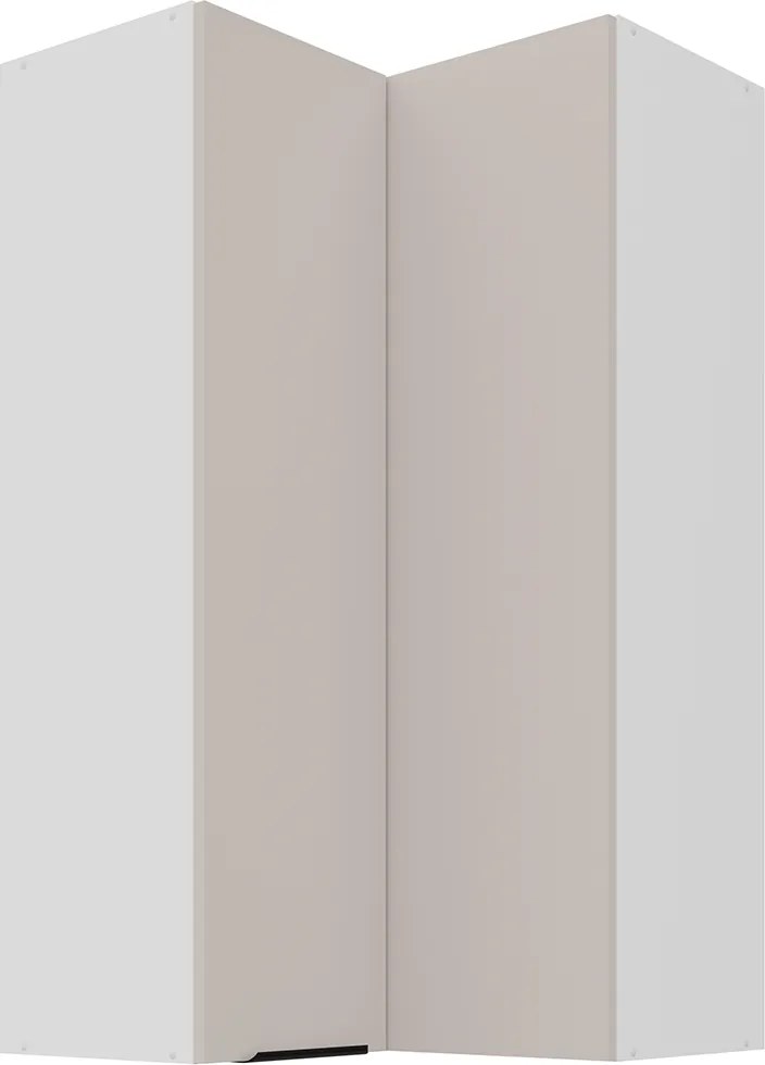 COMO | horní kuchyňská skříňka 60x60 GN-108 2F (90°) rohová s policemi | EXTRA VYSOKÁ | 60x60 cm | bílá/kašmír