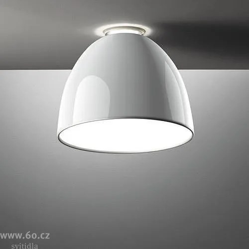 Artemide A245500 Nur Gloss mini soffitto Halo White , stropní svítidlo v bílém lesku, 1x150W E27, prům. 36cm