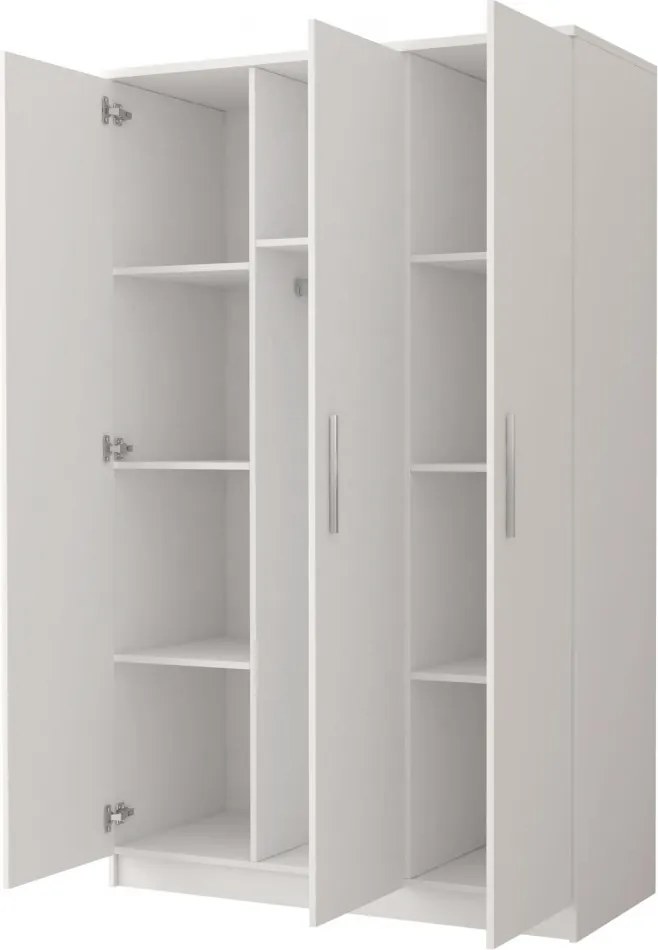IDZ Šatní skříň OMEGA I 3D 19, 120 cm Bílá