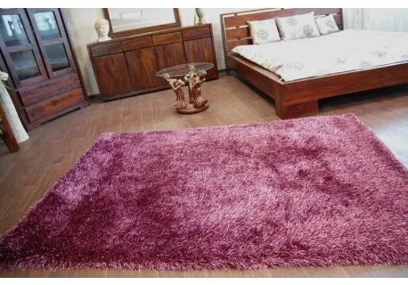 Kusový koberec LOVE SHAGGY model 93600 fialový velikost 250x350 cm | krásné koberce cz