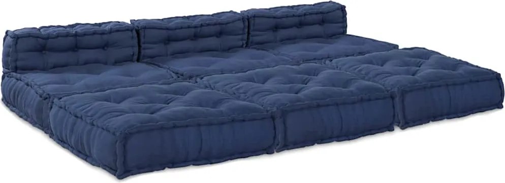 Modulová pohovka Textil Indigo 210 x 140 x 56 cm 3315088