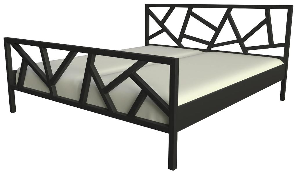 Nábytek ATIKA s.r.o. Kovová postel BRANCH Povrchová úprava: černá, Rozměr: 180 x 200 cm