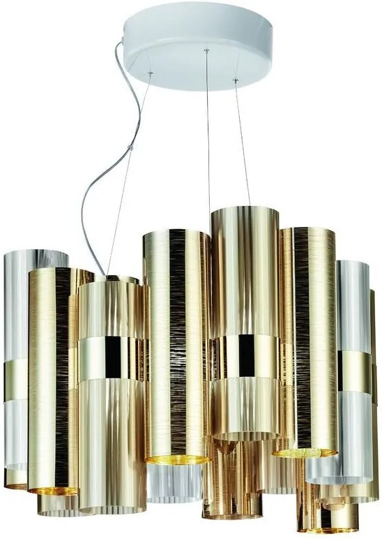 Slamp La-Lollo Gold suspension M, designové závěsné svítidlo, 28W LED 2700K stmívatelné, průměr 48cm
