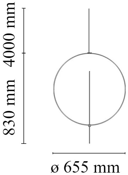 Flos Overlap Suspension 1, designové závěsné svítidlo, 105W E27, výška 83cm
