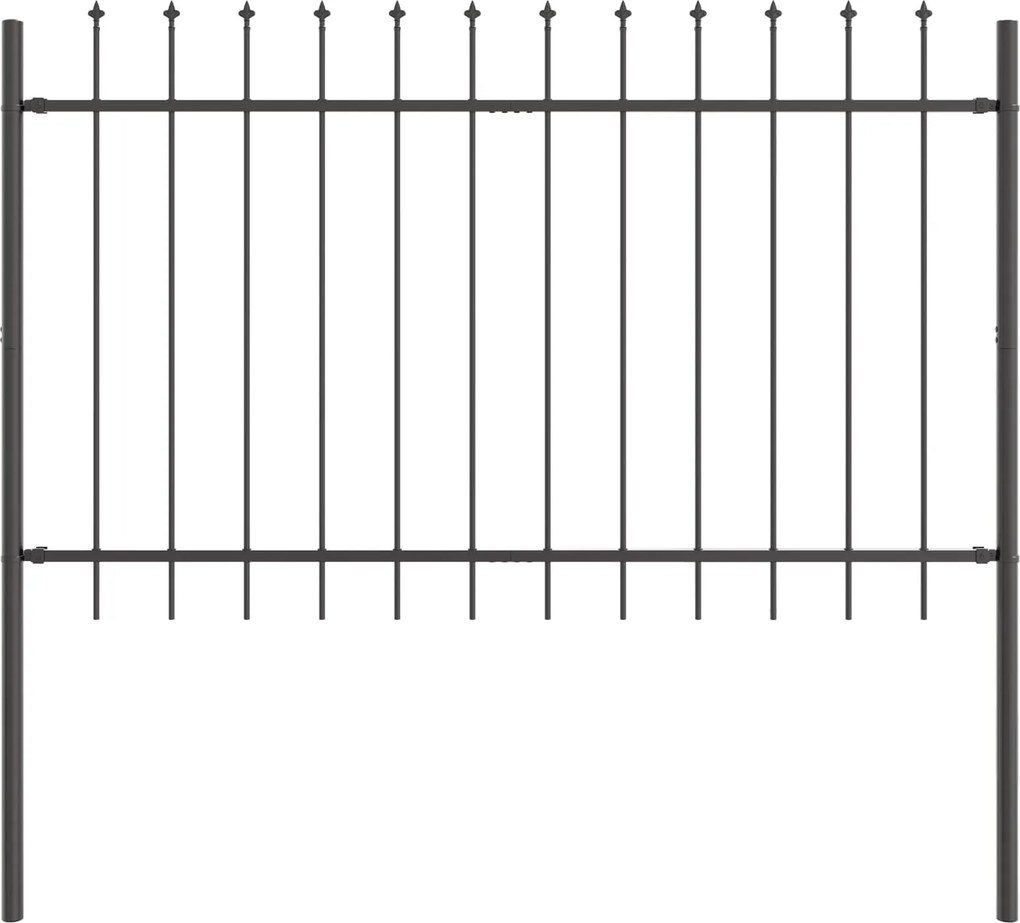 Zahradní plot WOERDEN 2 ks 3,4 x 1 m Práškově lakovaná ocel 3334030
