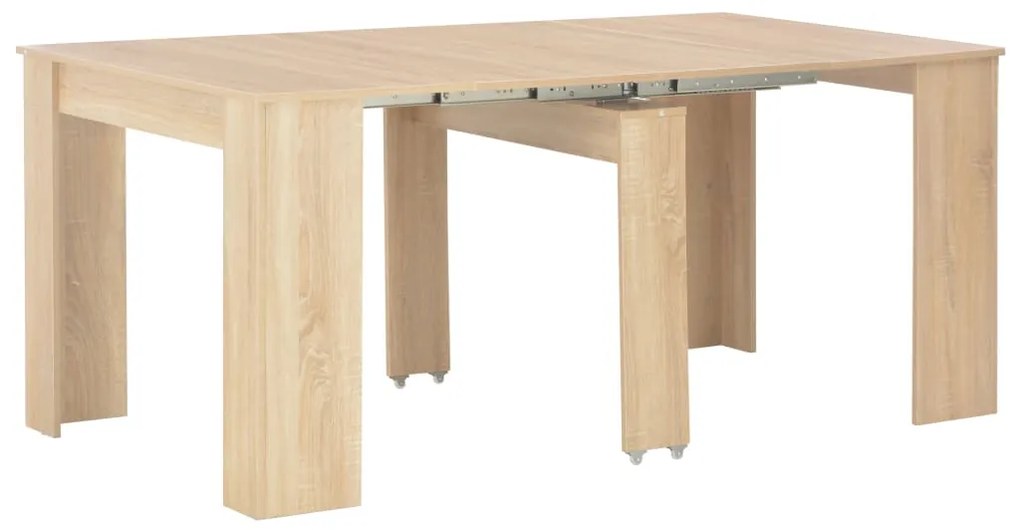 283730 vidaXL Rozkládací jídelní stůl dub sonoma 175 x 90 x 75 cm