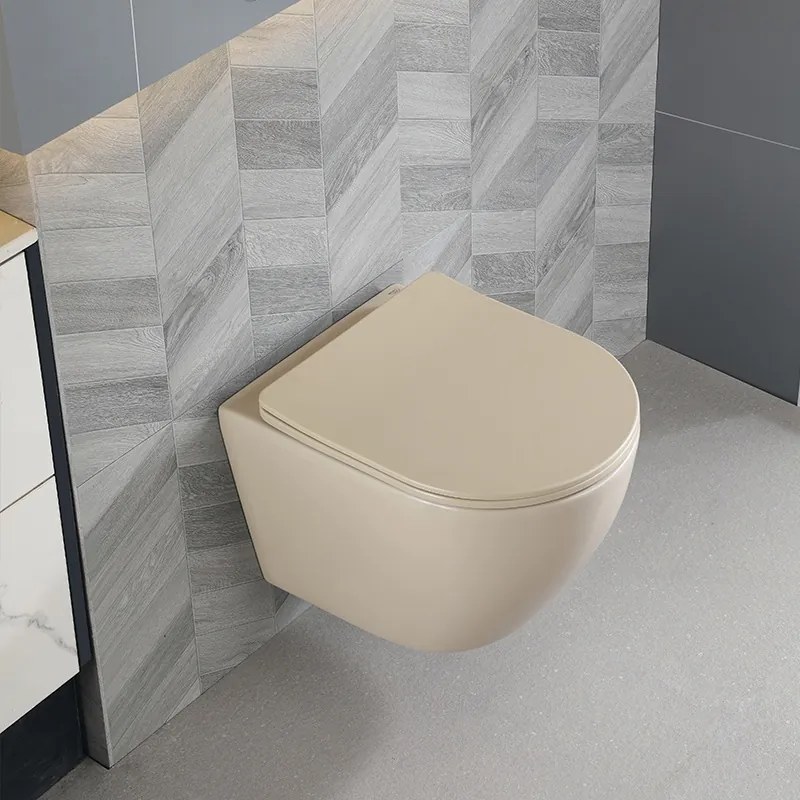 BPS-koupelny Závěsná WC mísa se SoftClose sedátkem HYD-6978, cappuccino