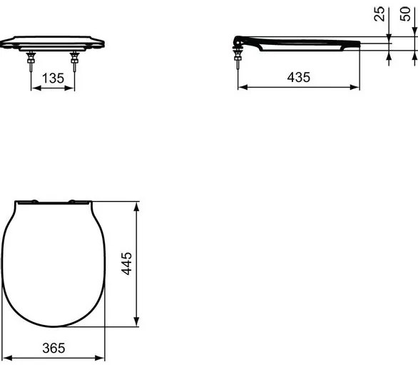 Ideal Standard Connect WC sedátko slim softclose E036601