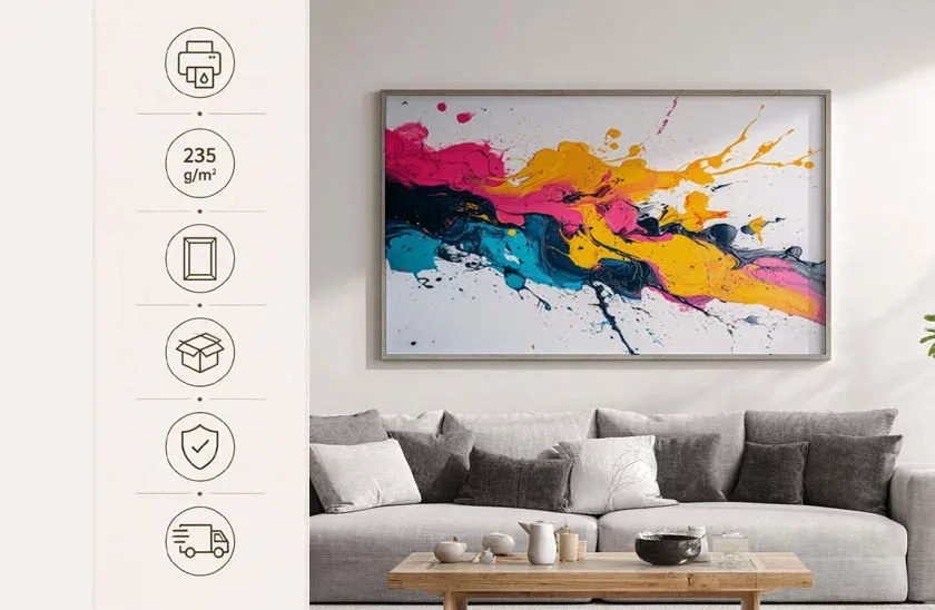 Barevná energie - obraz - Moderní abstrakce plná dynamiky 41A - A3 – 297 × 420 mm - 269 Kč