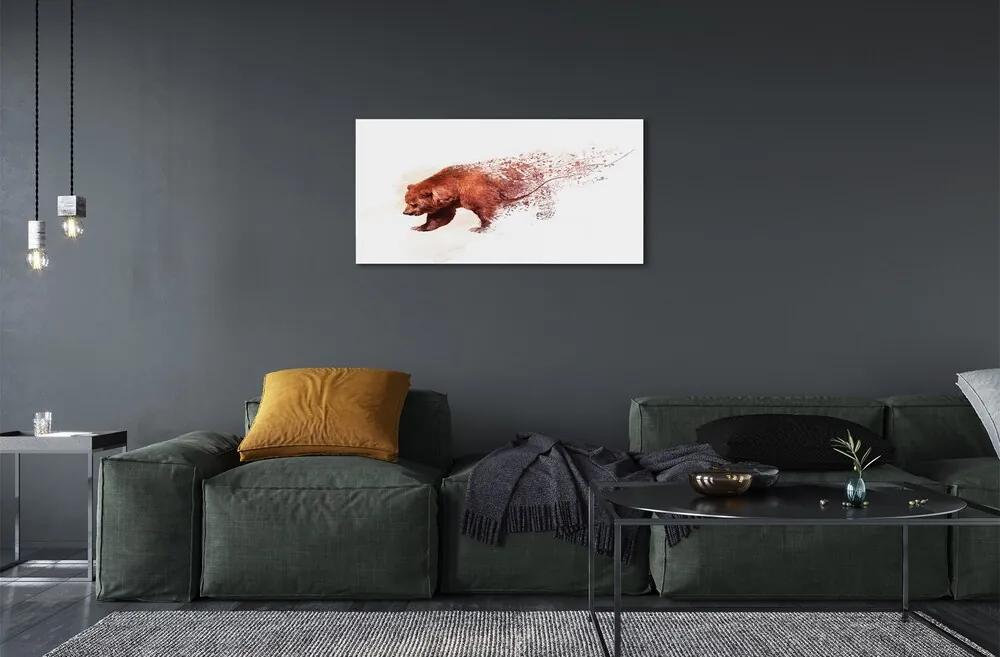 Obraz na skle Medvěd 120x60 cm
