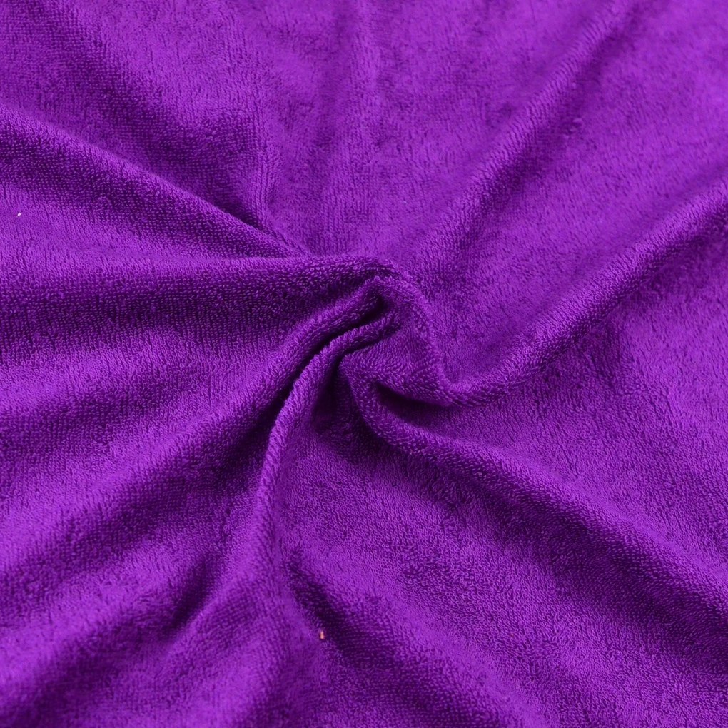 BROTEX Froté prostěradlo tmavě fialové Rozměr: 160 x 200 cm