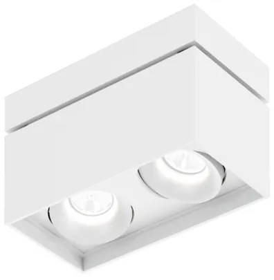 Wever & ducré čtvercové stropní stropní svítidlo sirro ceiling surf 2.0 led 1800-3000k w-w tree bílá matná