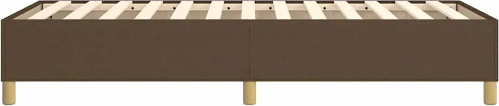 Rám postele s boxspringem tmavě hnědá 90 x 190 cm textil 3120924