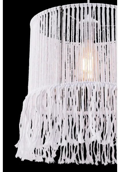 Lustr na lanku NESS MACRAME 1xE27/40W/230V bílá