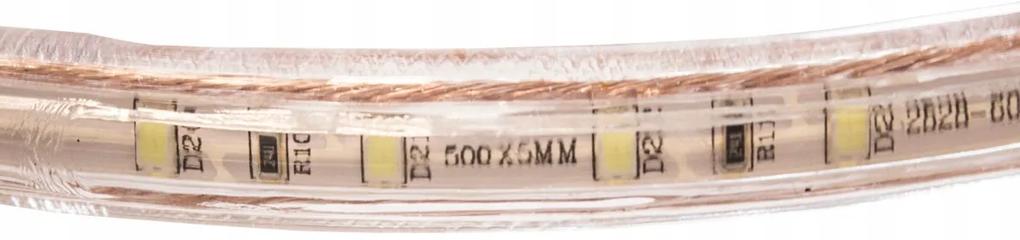 MILIO LED pásek - 230V - 2835 - 1m - 6W - IP68 - studená bílá