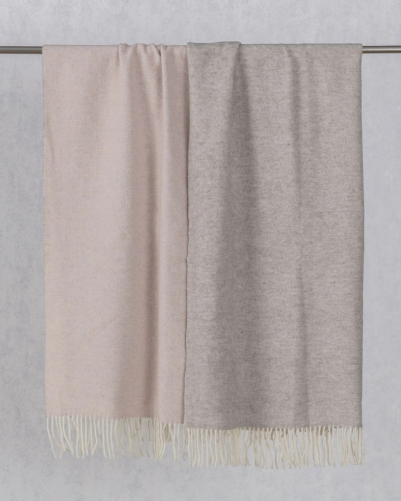 Pléd Merinos 140x200cm melange grey pink