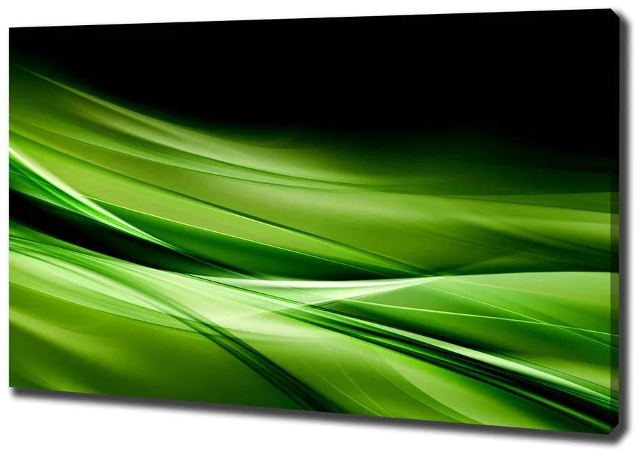 Wallmuralia Foto obraz canvas Zelené vlny pozadí 100x70 cm