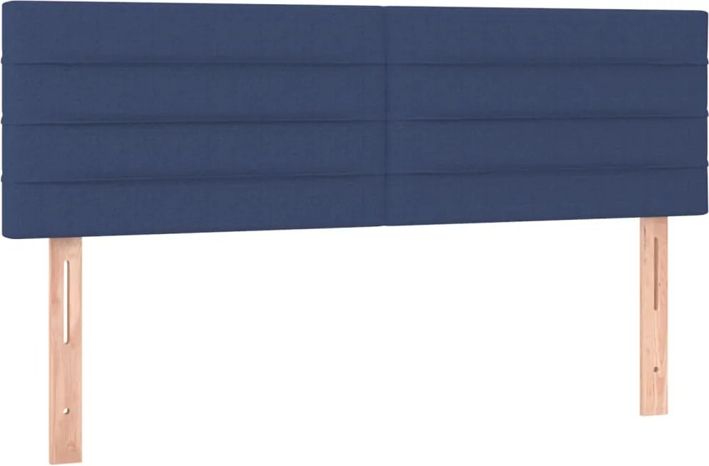 Box spring postel s matrací modrá 140x200 cm textil 3140143