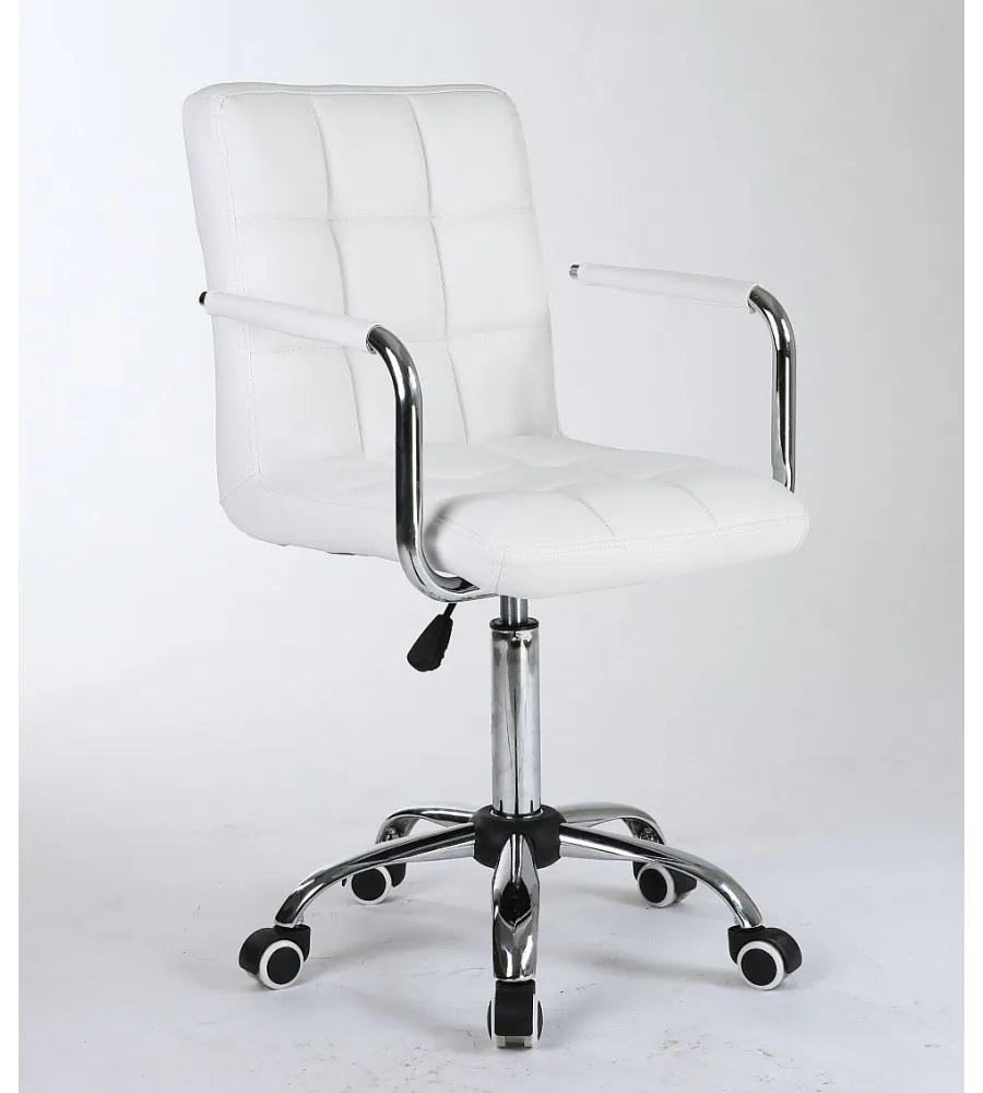 Židle na základní kolečkové podstavě VERONA - bílá