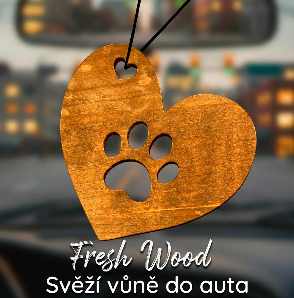 Ahome CZ Dřevěná vůně do auta – Packa