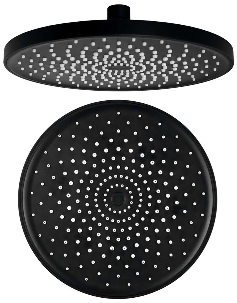 Sapho - Hlavová sprcha, průměr 22 cm, matná černá SK852B