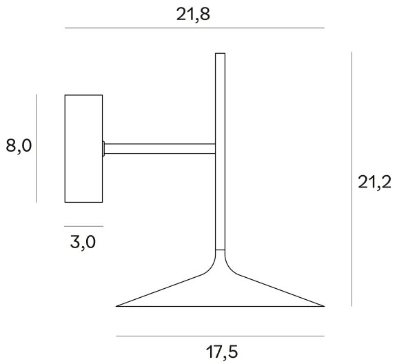 MAXLIGHT W0303 - LED Nástěnná lampa HANA LED/6W/230V černá