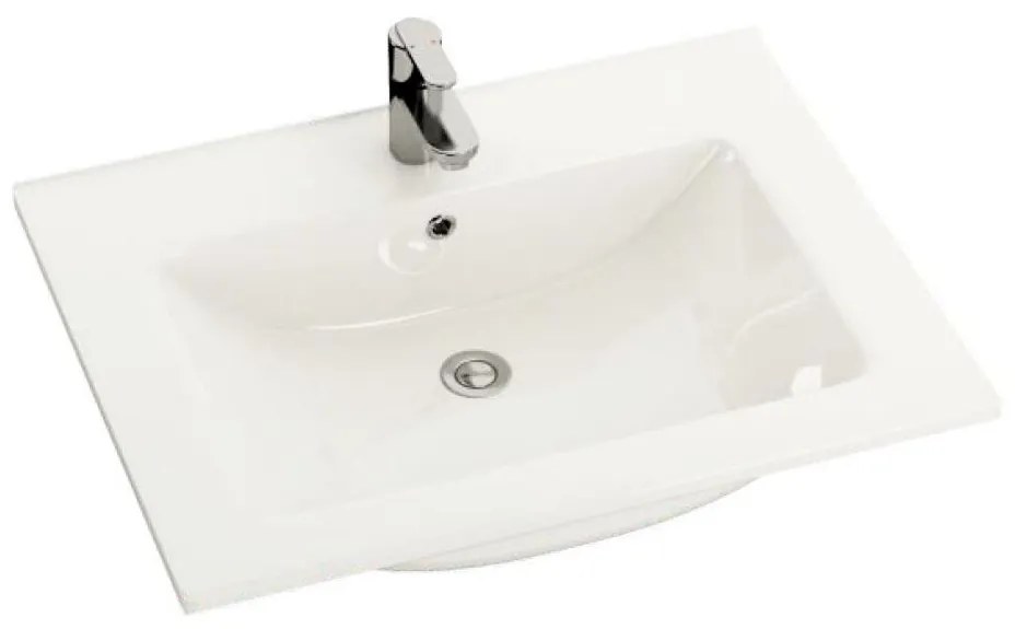 BATH DELUXE 06-060-60-11-01 - Zápustné umyvadlo CHICAGO 61x46,5 cm lesklá bílá