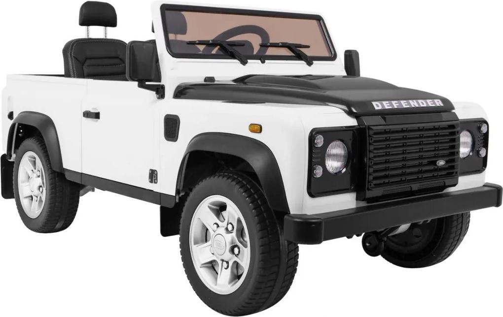 Land Rover DEFENDER dětské elektrické auto 4x4 - bílá | BIANO
