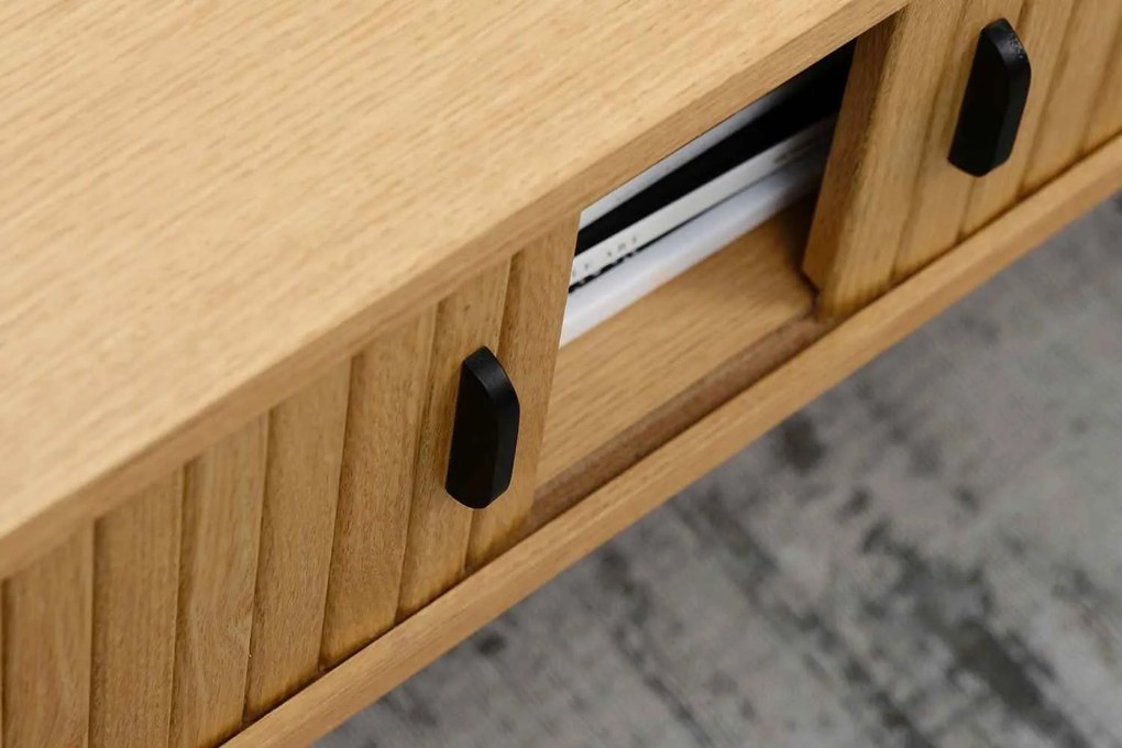 Designový konferenční stolek Vasiliy 120 cm přírodní dub
