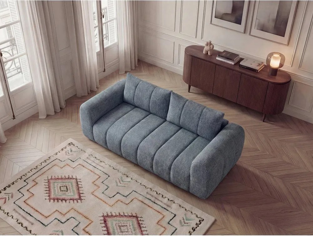 Modrá pohovka 242 cm Nesty – Bobochic Paris