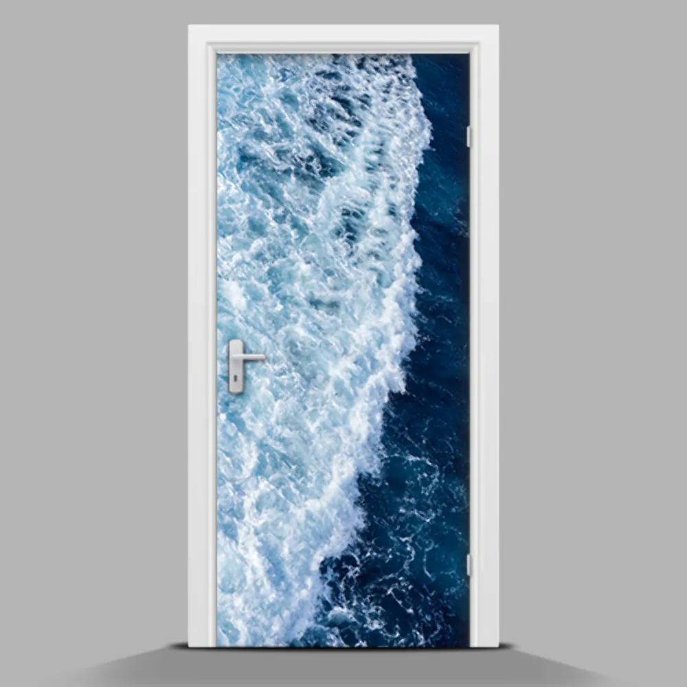 Wallmuralia Nálepka na dveře Mořská vlna 75x205