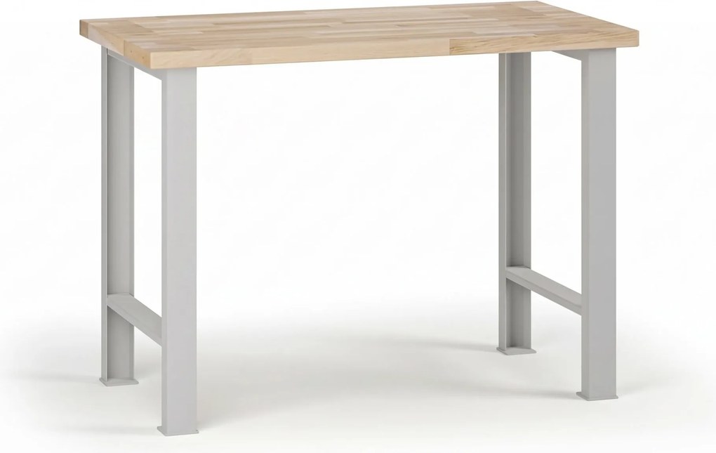 Dílenský pracovní stůl G7, buková spárovka, 1200 x 800 x 840 mm