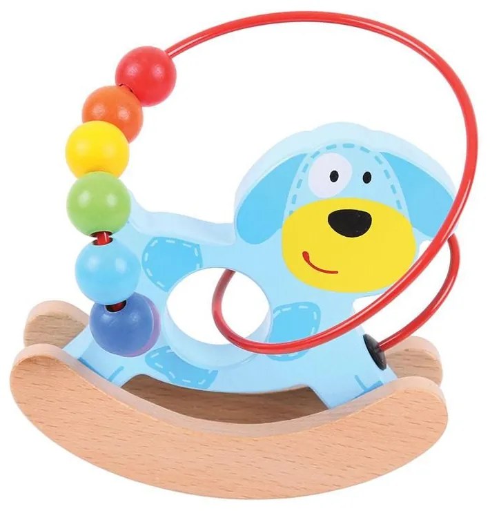 Bigjigs Toys Motorický labyrint houpačka pejsek
