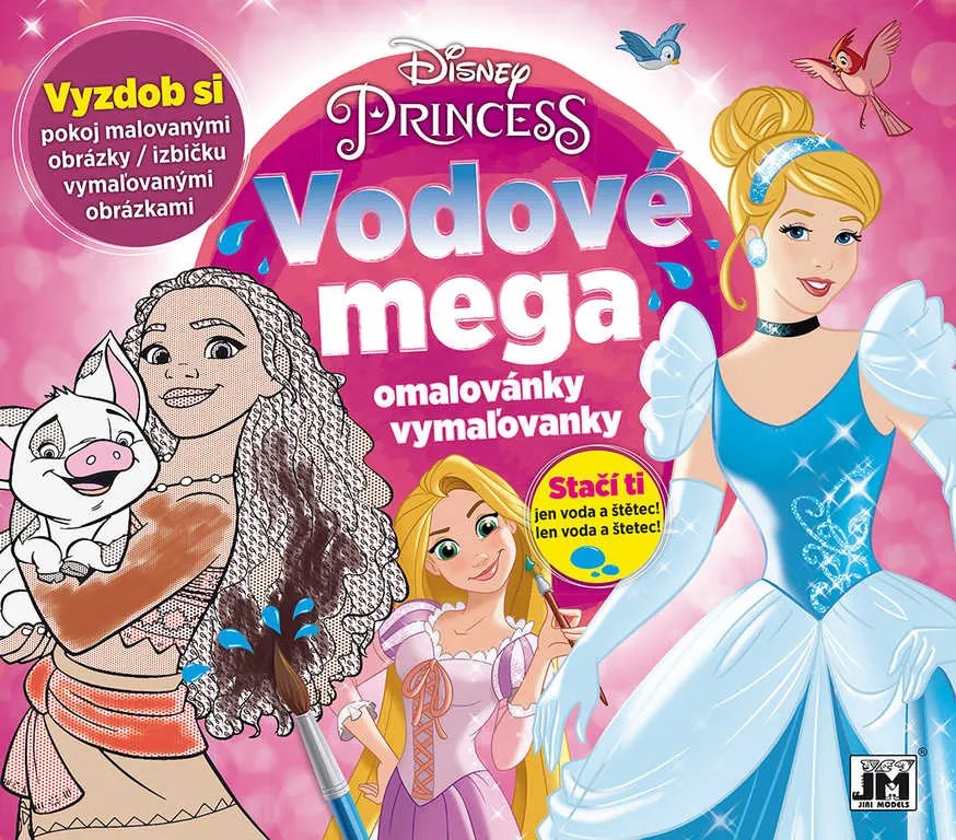 JIRI MODELS Mega omalovánky vodové Disney Princezny 2